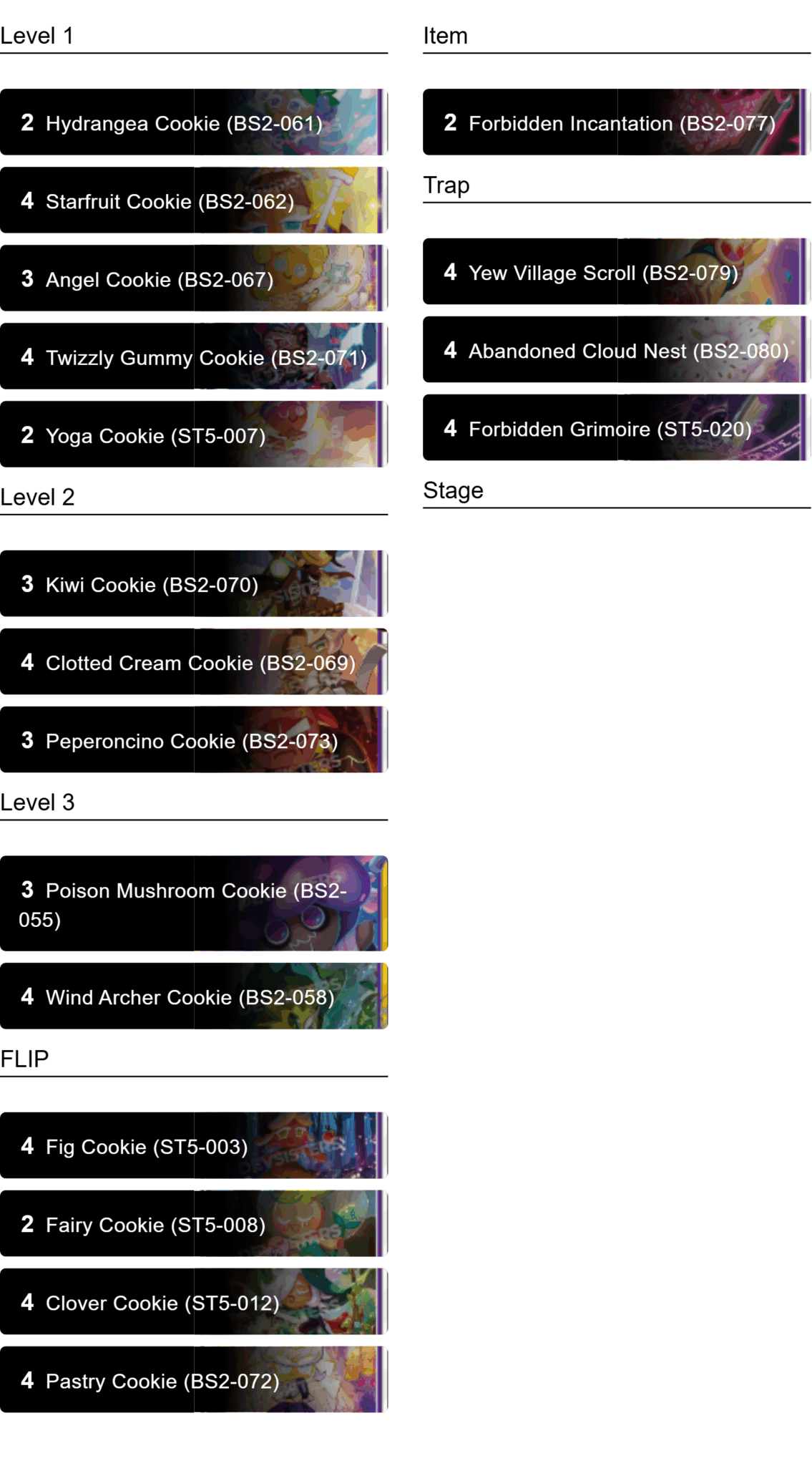 Brave Beginning META Decks - CookieRun Braverse [BS1+BS2] - CookieRun.gg
