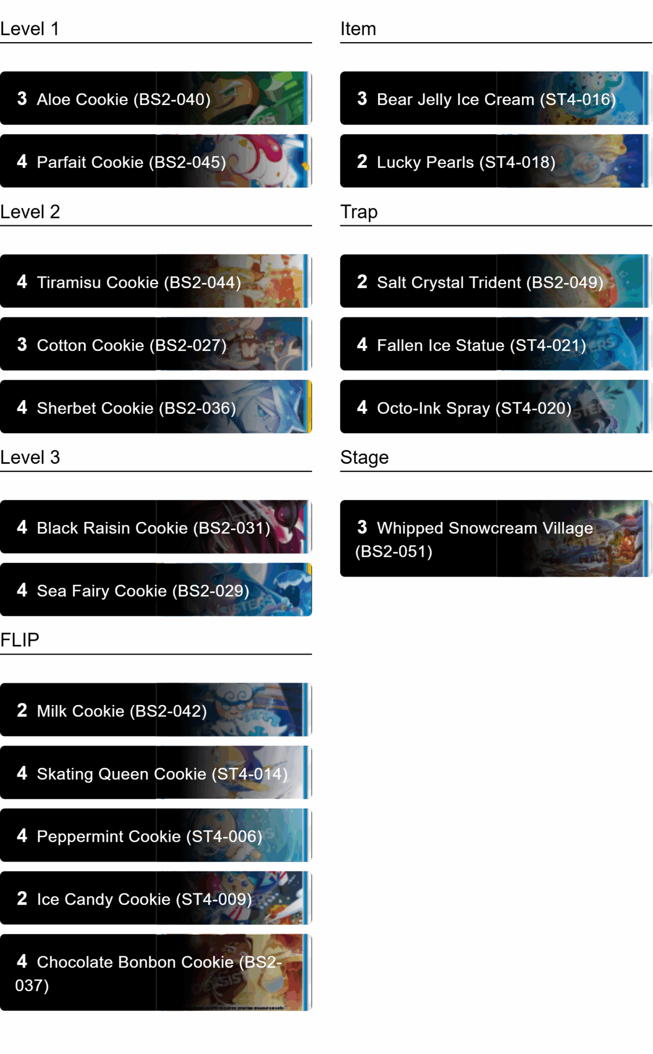 Brave Beginning META Decks - CookieRun Braverse [BS1+BS2] - CookieRun.gg